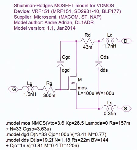 Coaxial Transformer Power Amplifier SPICE Simulation